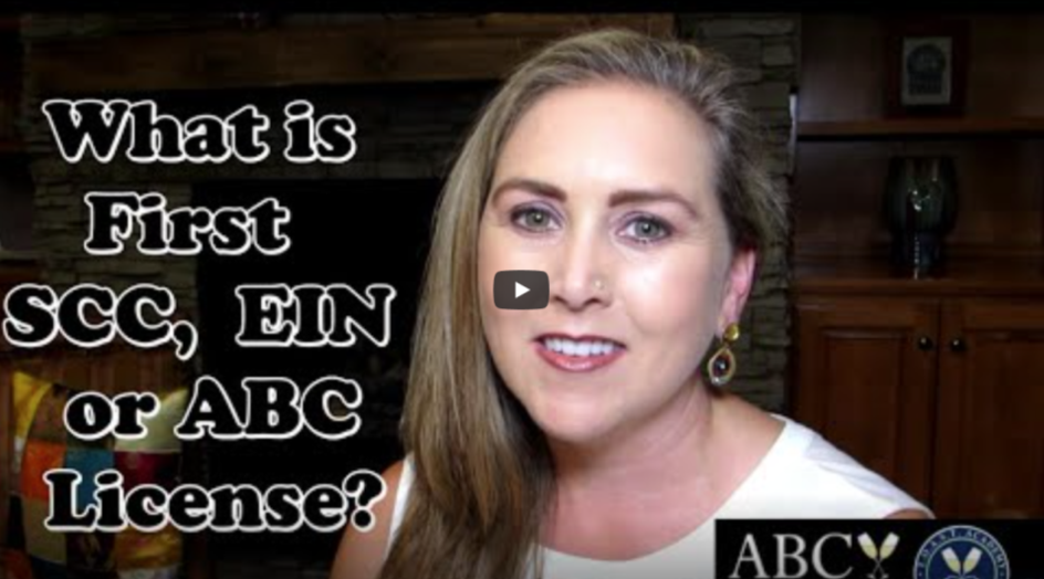 What do I register first? SCC, EIN or ABC license? - ABC Consulting News
